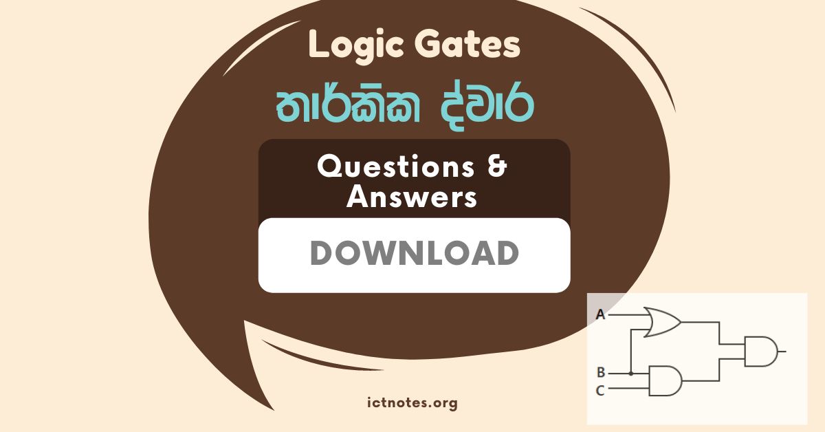 7 Logic Gate Questions And Answers Ict Notes