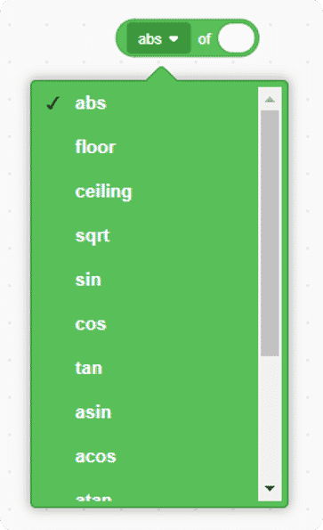 Scratch Operators Code Blocks - ICT Notes